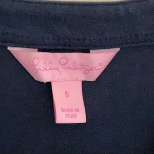 Lilly Pulitzer | Tops | Lilly Pulitzer Emerson Tunic Navy Blue With ...